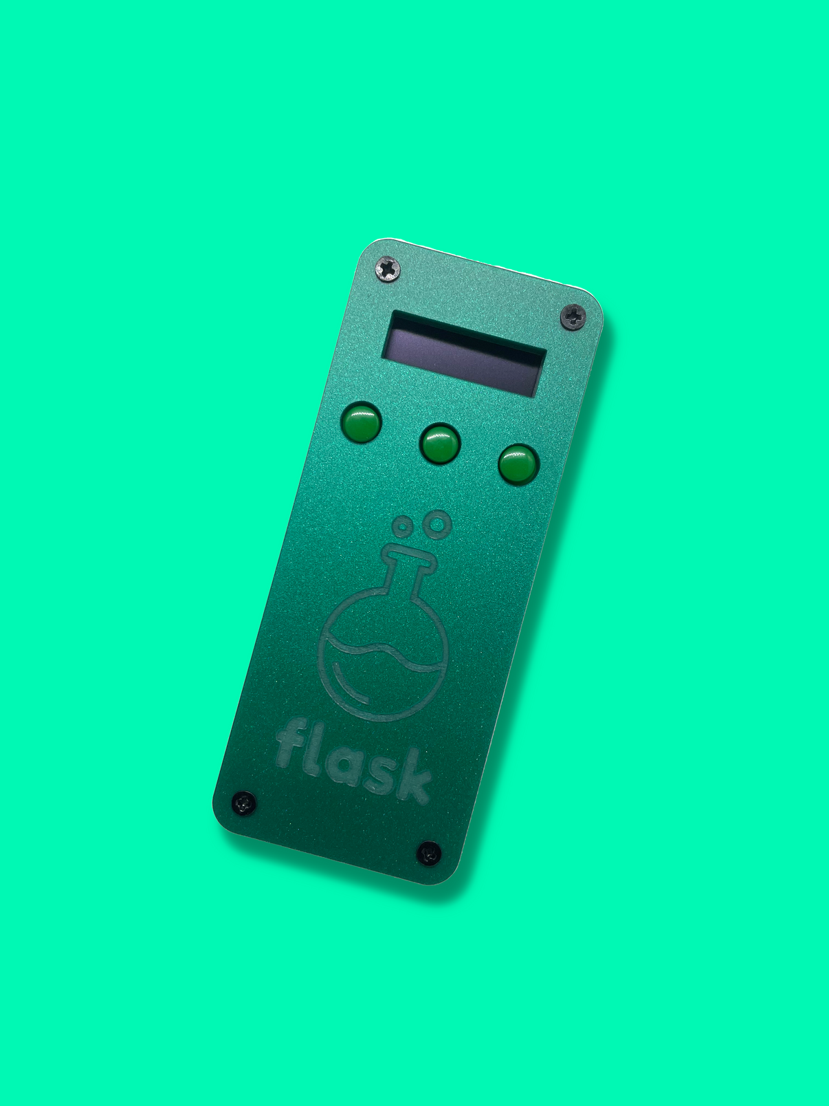 Metallic Green Flask – BluupLabs